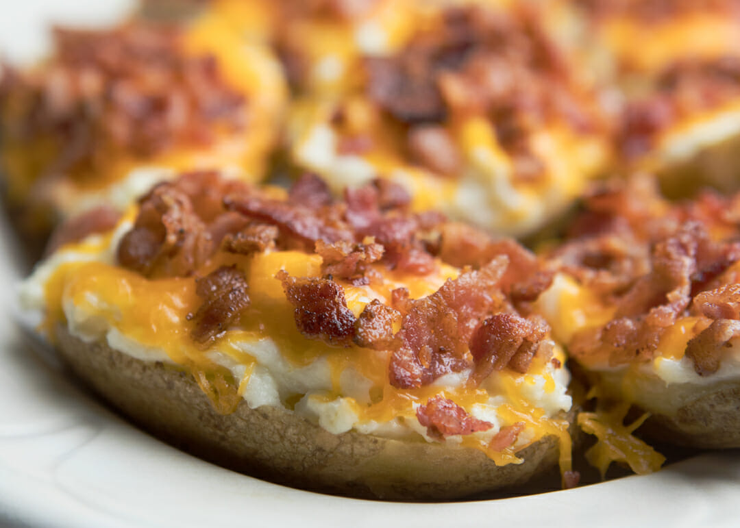 Bacon and Blue Cheese Twice Baked Potatoes