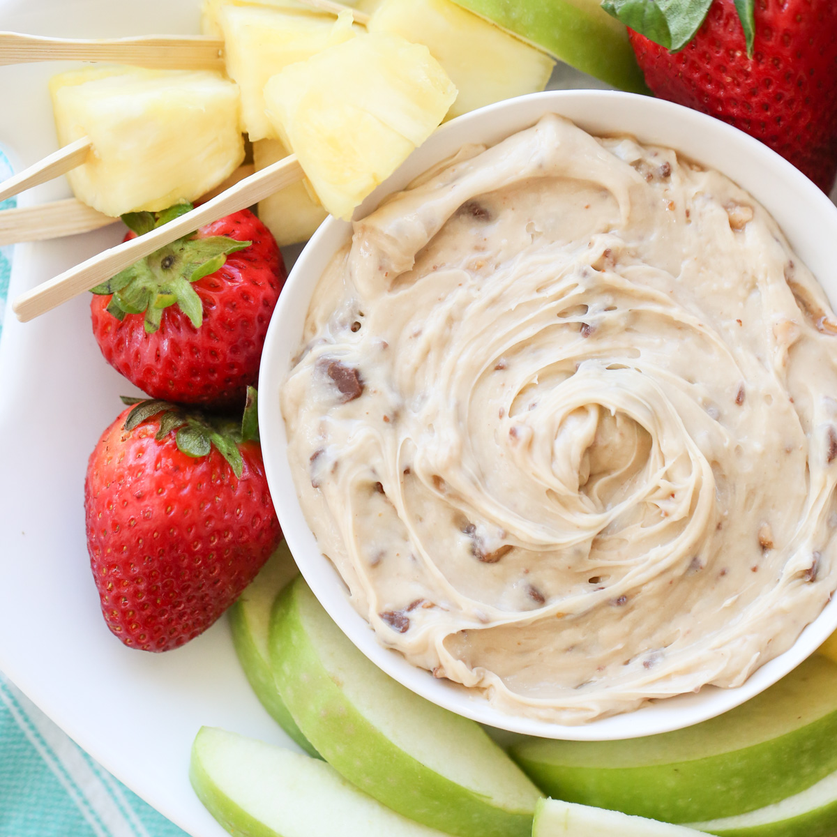 Caramel Toffee Fruit Dip - Our Best Bites
