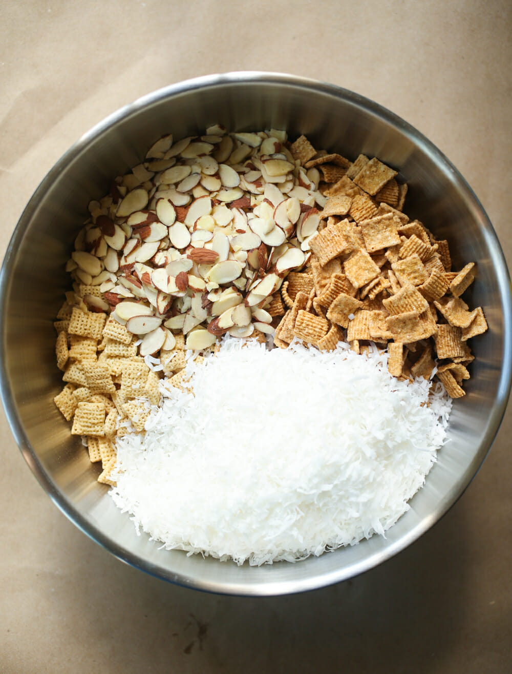 Chewy Almond-Coconut Chex Mix - Our Best Bites