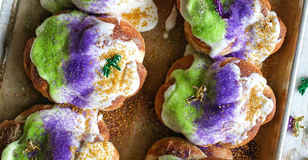 Mardi Gras King Cake - Fat Tuesday Recipes - Our Best Bites