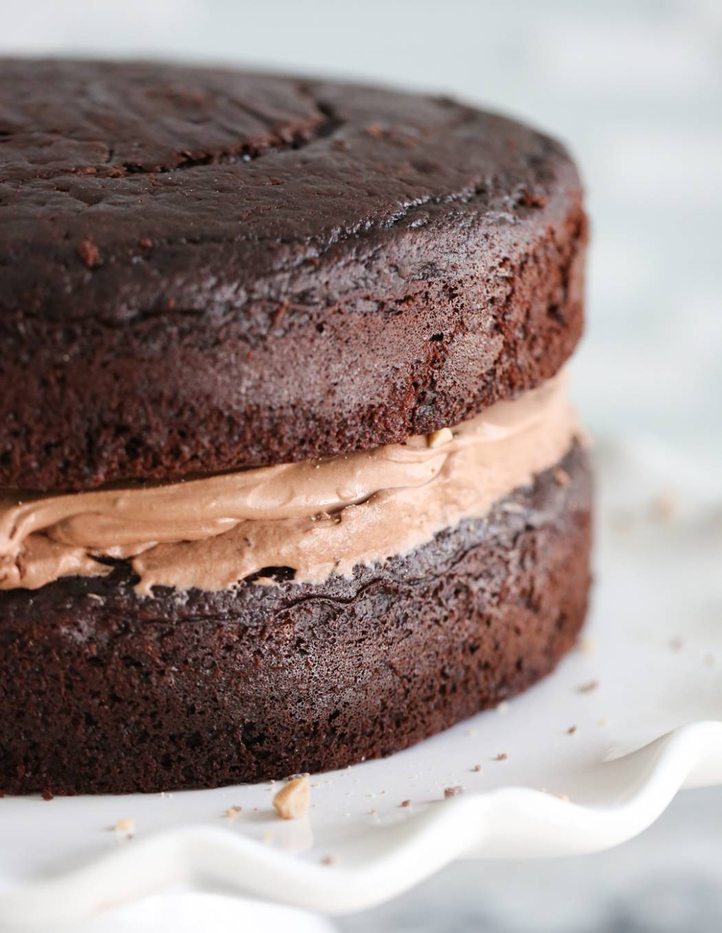 Chocolate Mousse Crunch Cake - Our Best Bites