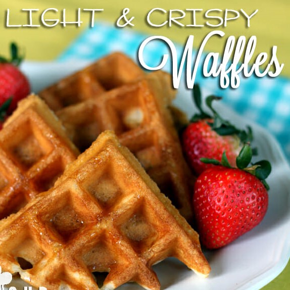 Light & Crispy Waffles - Our Best Bites