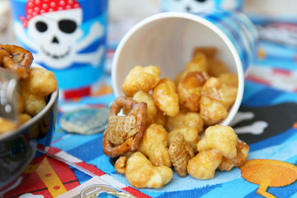 Caramel Covered Pirate's Booty Snack Mix - Our Best Bites