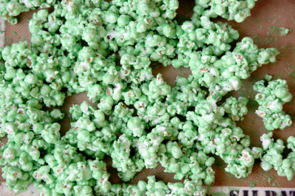 Super Bowl Snacks: Game Day Colored Candy Popcorn