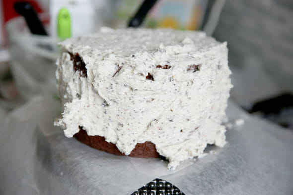 Chocolate Fudge Cookies & Cream Cake - Our Best Bites