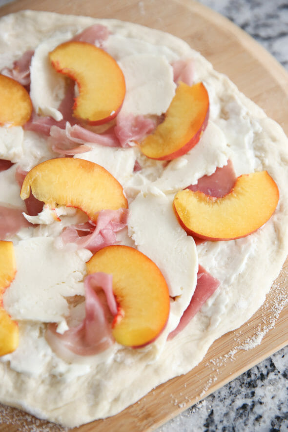 Peach-Prosciutto Pizza - Our Best Bites