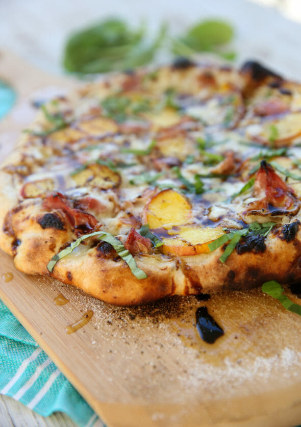 Peach-Prosciutto Pizza - Our Best Bites
