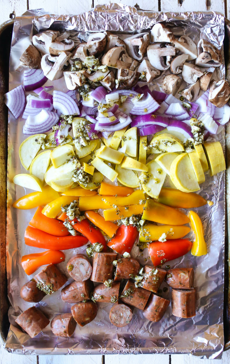 Italian Sausage Sheet Pan Dinner - Our Best Bites