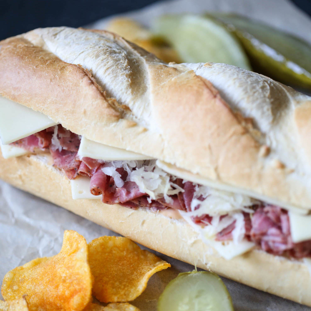 Reuben Party Sub - Our Best Bites
