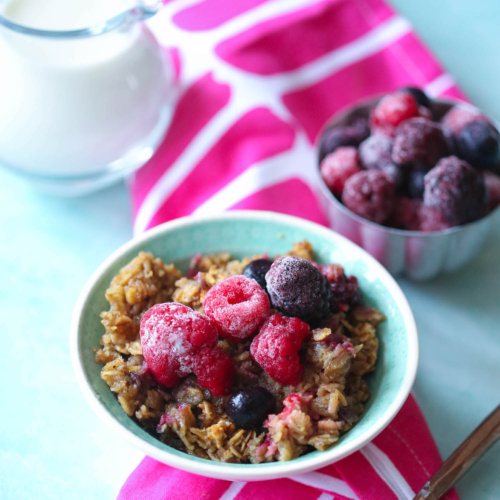 Mixed Berry Baked Oatmeal - Our Best Bites