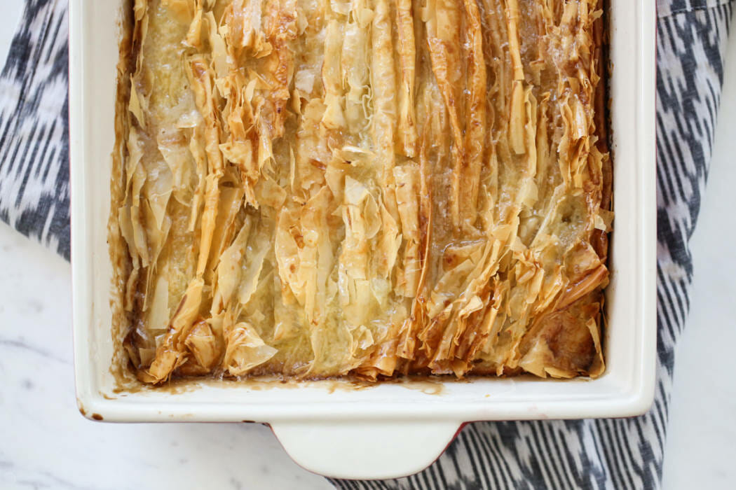 Tik Tok Phyllo Crinkle Cake - Our Best Bites
