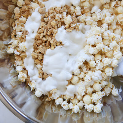 Lemon Cookie Crunch Popcorn - Our Best Bites