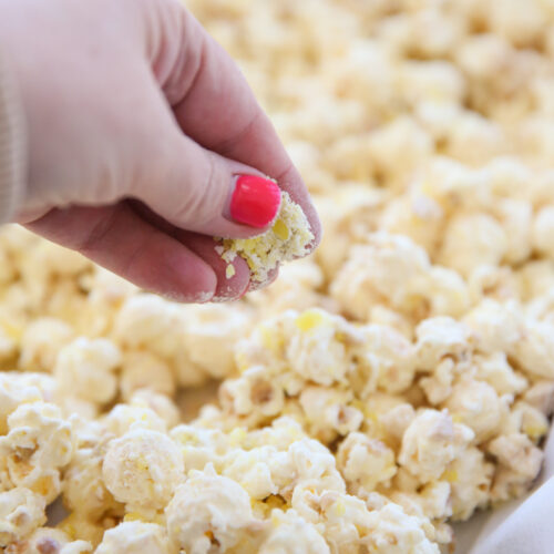 Lemon Cookie Crunch Popcorn - Our Best Bites