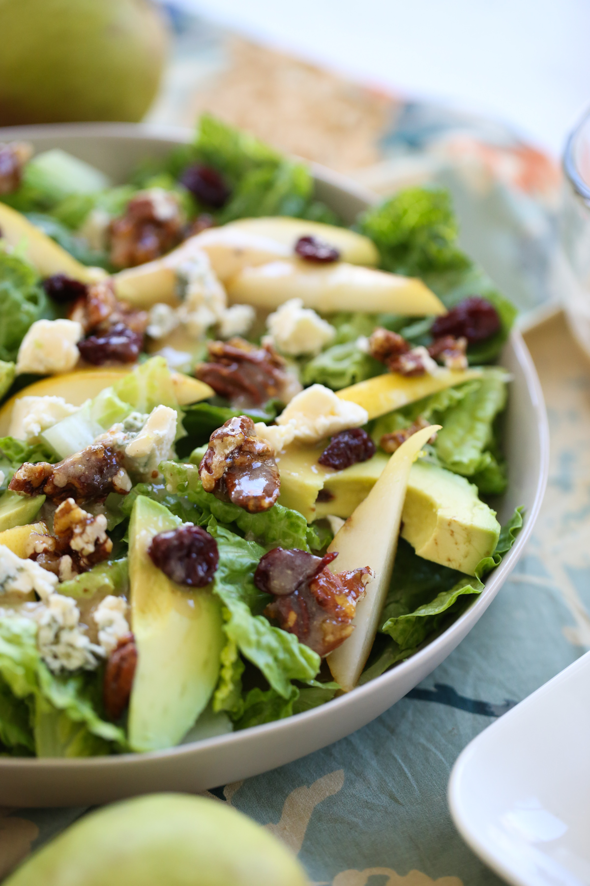 Pear Blue Cheese Salad With Candied Pecans Our Best Bites